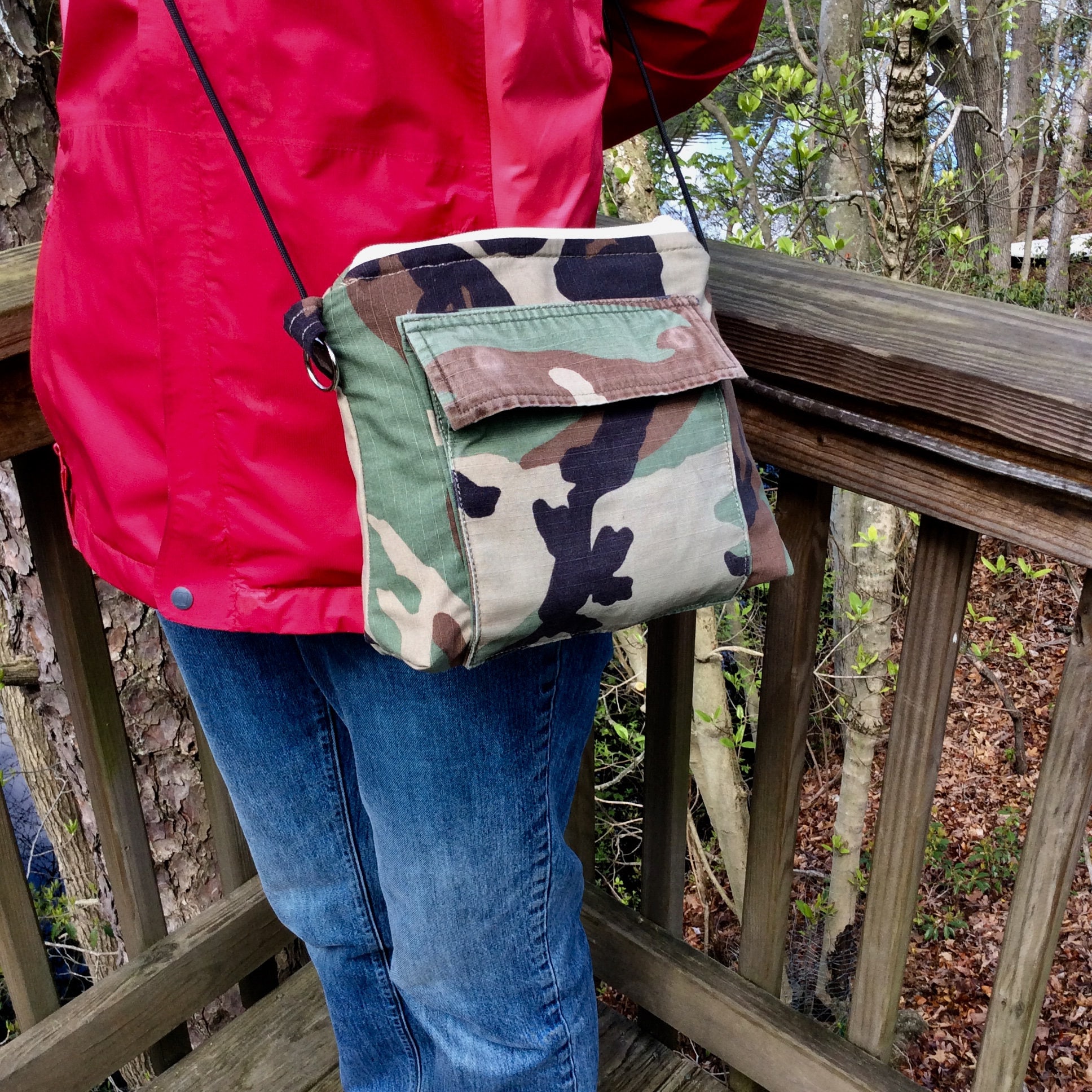 US Military Unisex Cross Body Bag Repurposed From U S Military Uniform ...