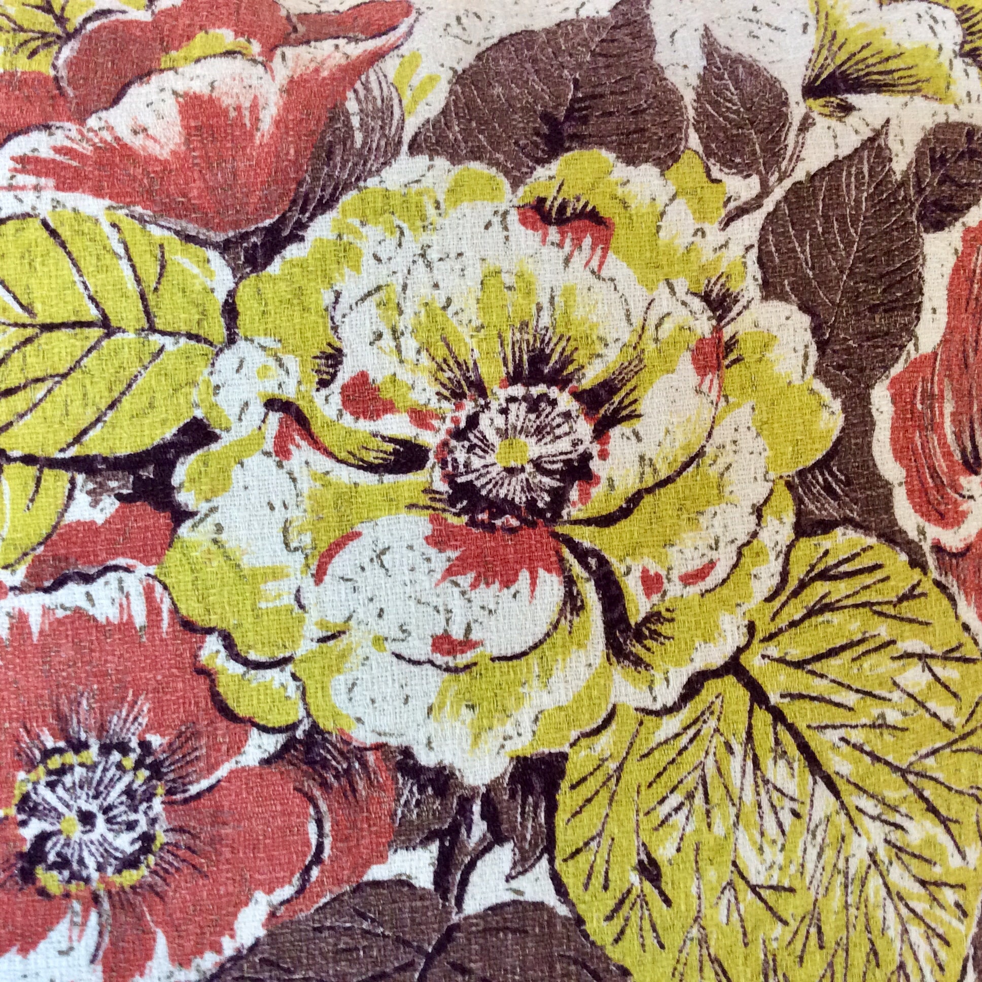 Vintage Drapery From the 1960s Made Into Stunning Pillow - Etsy