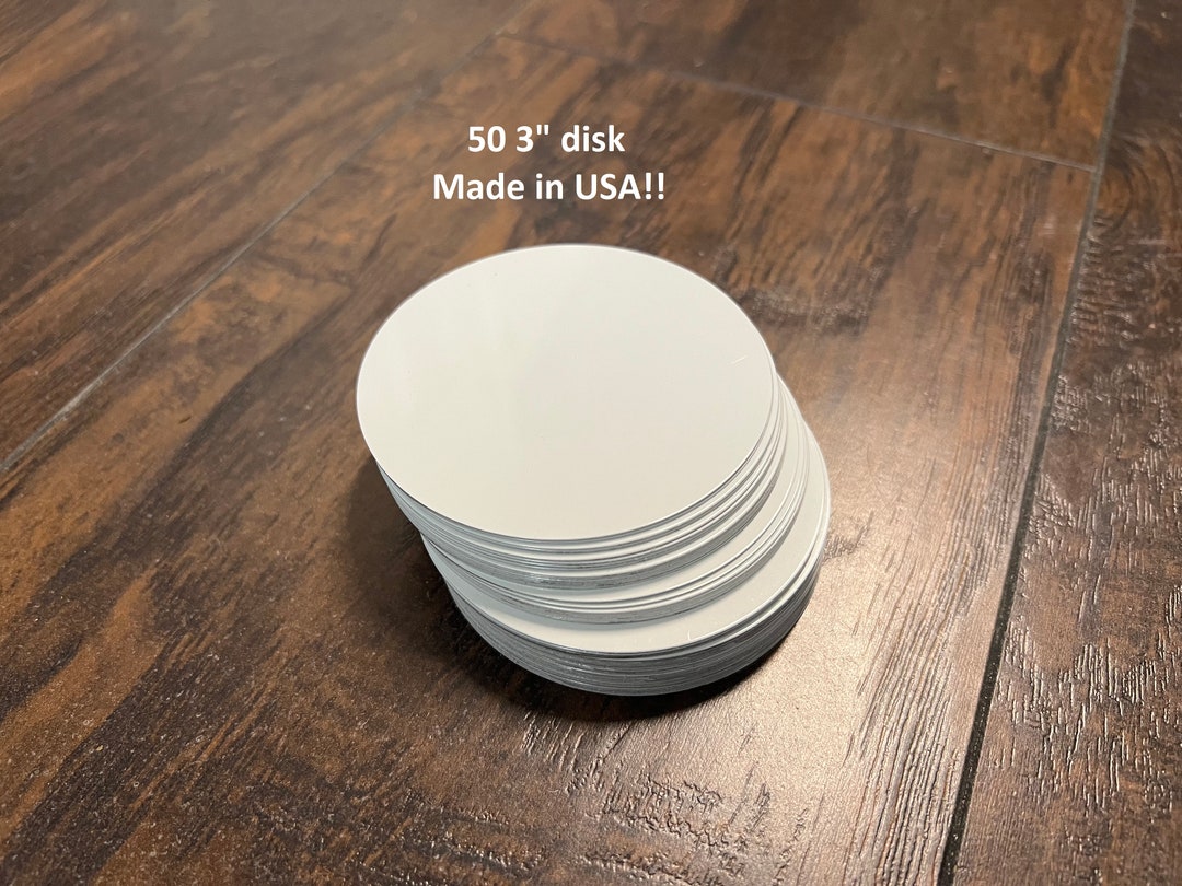 3" Round Insert Sublimation Aluminum Blank Disc- Lot of 50pcs - Etsy