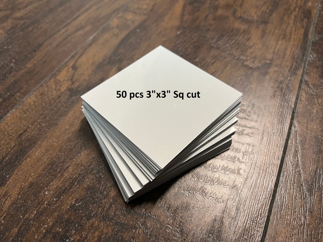 3" X 3" Aluminum Sublimation Squares, LOT of 50 Pcs Sq Cut - Etsy