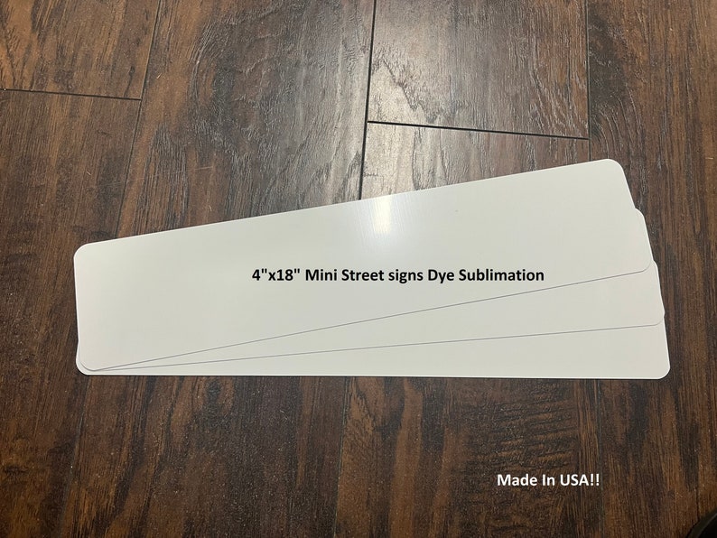 4x18 Mini Street Sign Aluminum Sublimation Blanks - Etsy