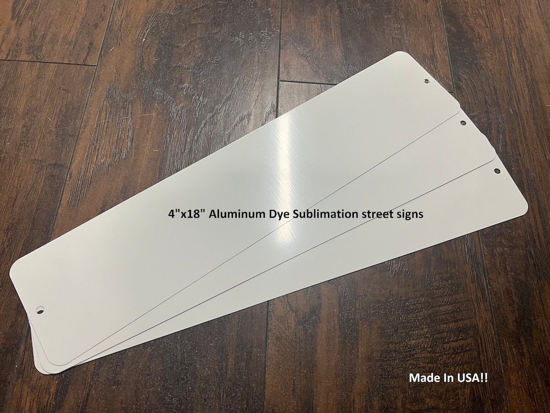 4"x18" Mini Street Sign Aluminum Sublimation Blanks W/holes! - Etsy