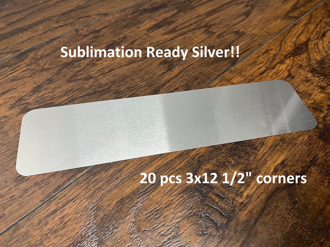 Mini Street Sign - Silver Aluminum Sublimation Blanks - New- 20 Pieces ...