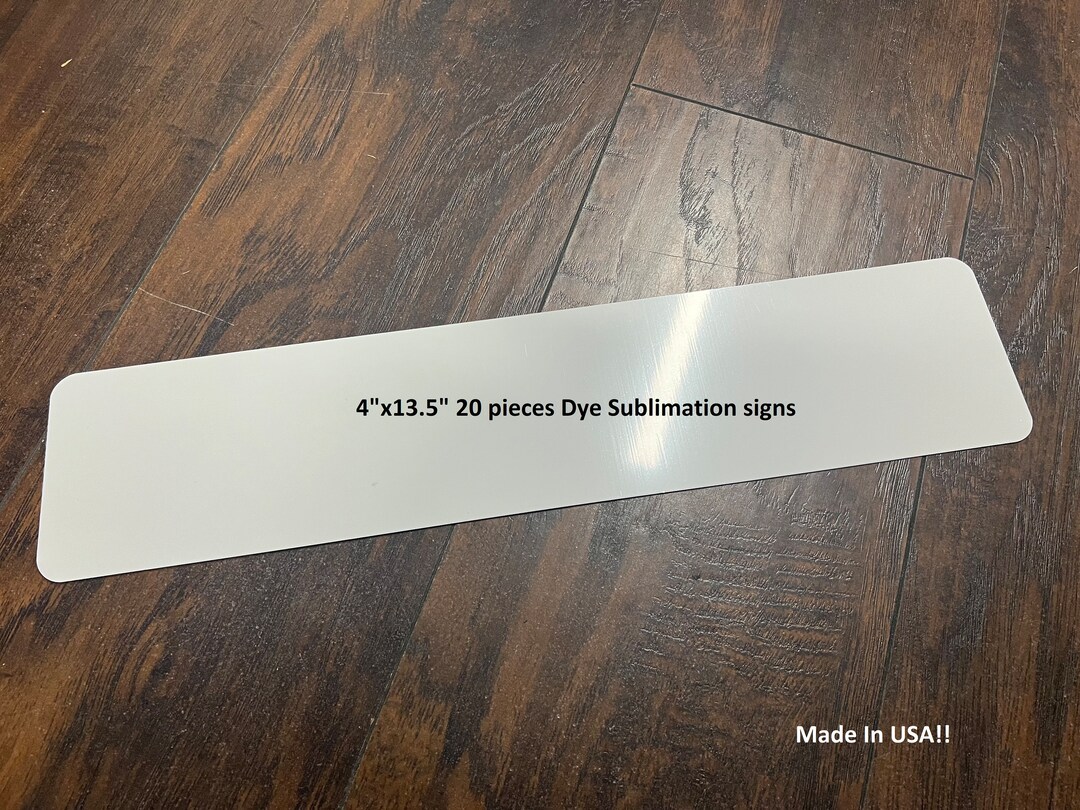 20 Pieces 4" X 13.5" Aluminum Dye Sublimation Street Sign Blanks No ...