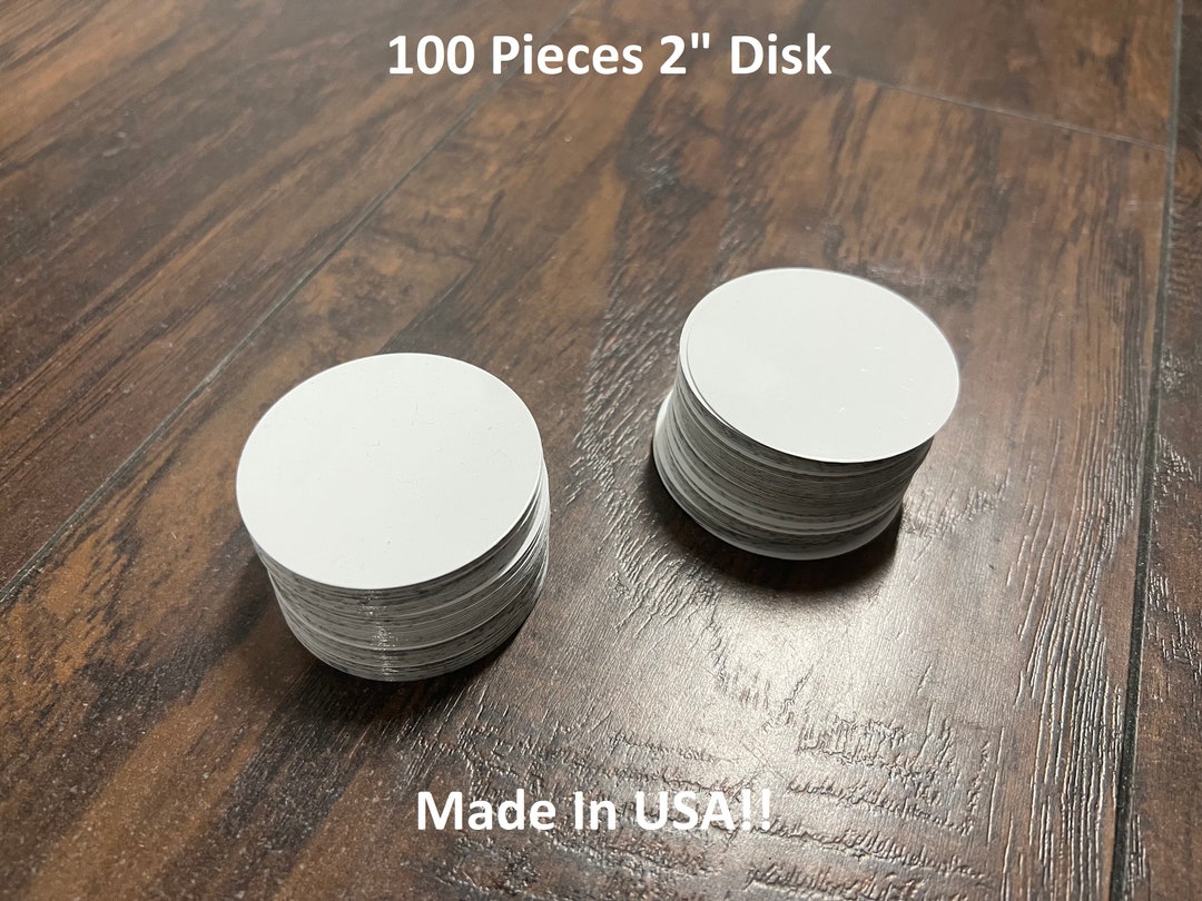 2" Round Insert Sublimation Aluminum Blank Disc- Lot of 100pcs - Etsy