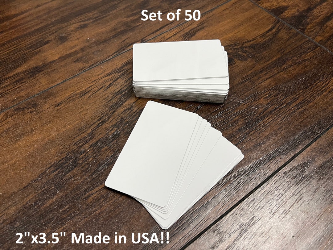 Aluminum Sublimation Business Card Blanks 2" X 3.5" - 50 Pcs - Etsy