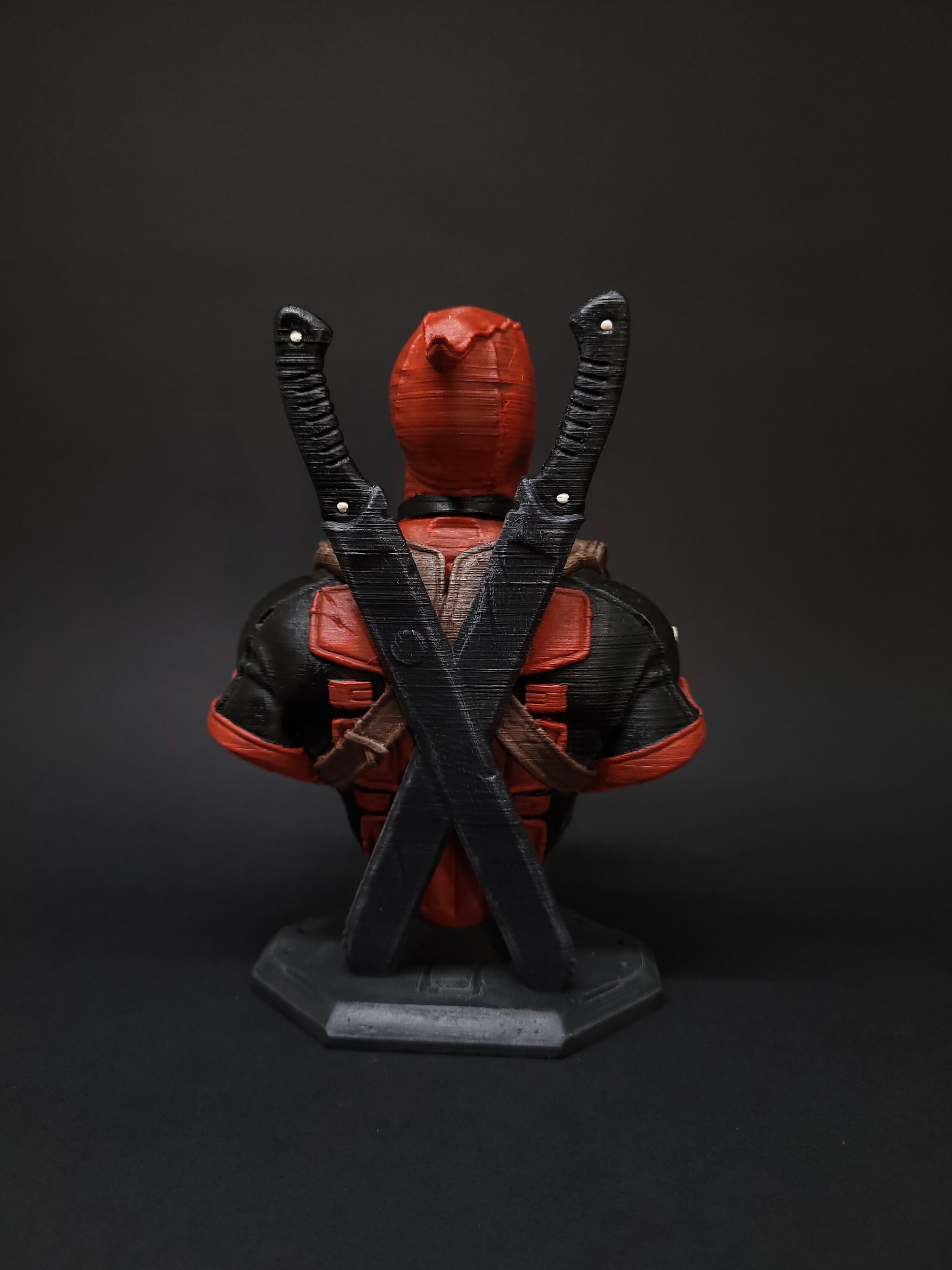 Deadpool Bust matte Varnish Deadpool Sculpture Deadpool Bust 3D Printed ...