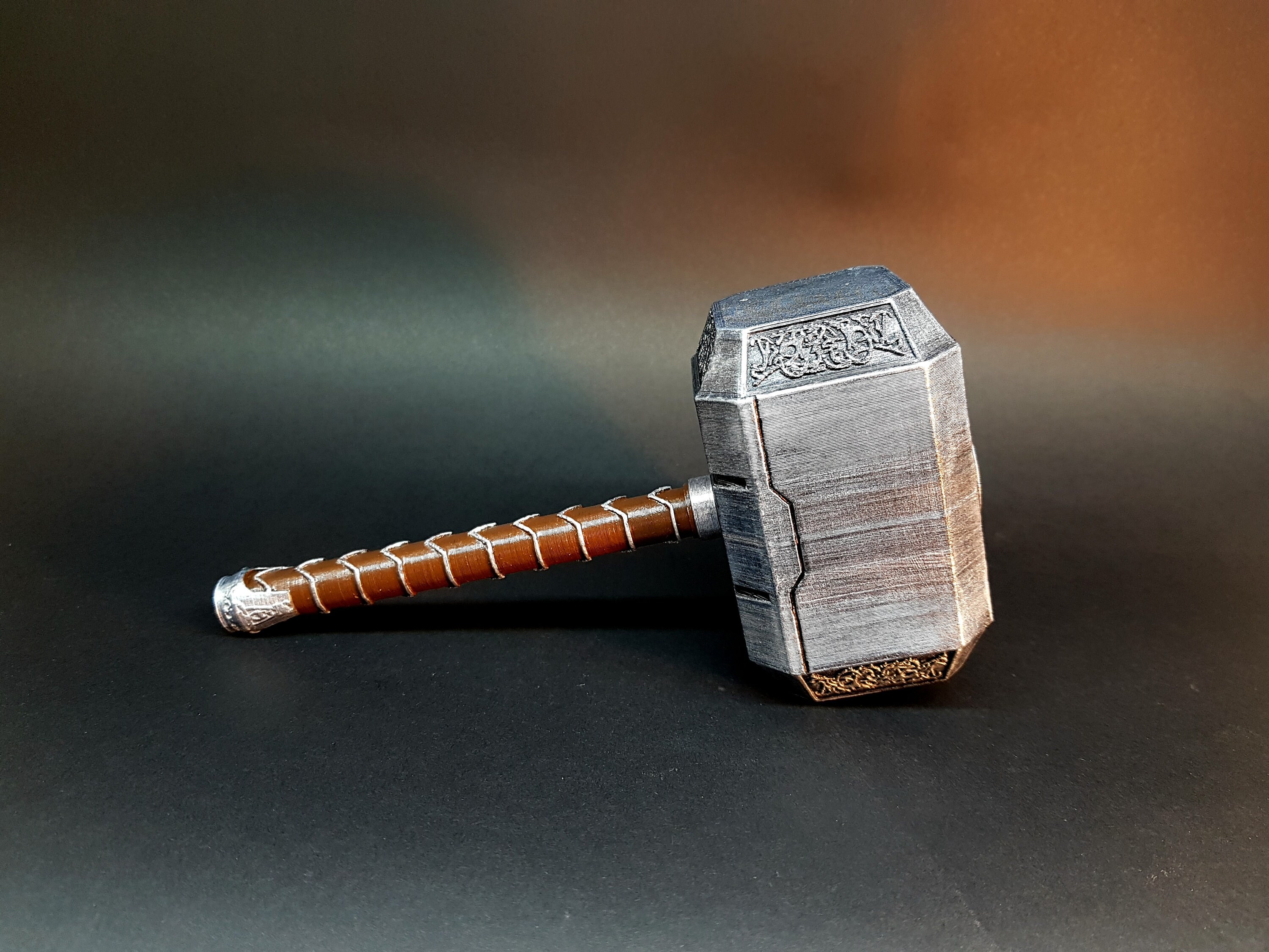 Thor Hammer Thor Hammer Sculpture 3D Printed Handmade Painted Thor ...