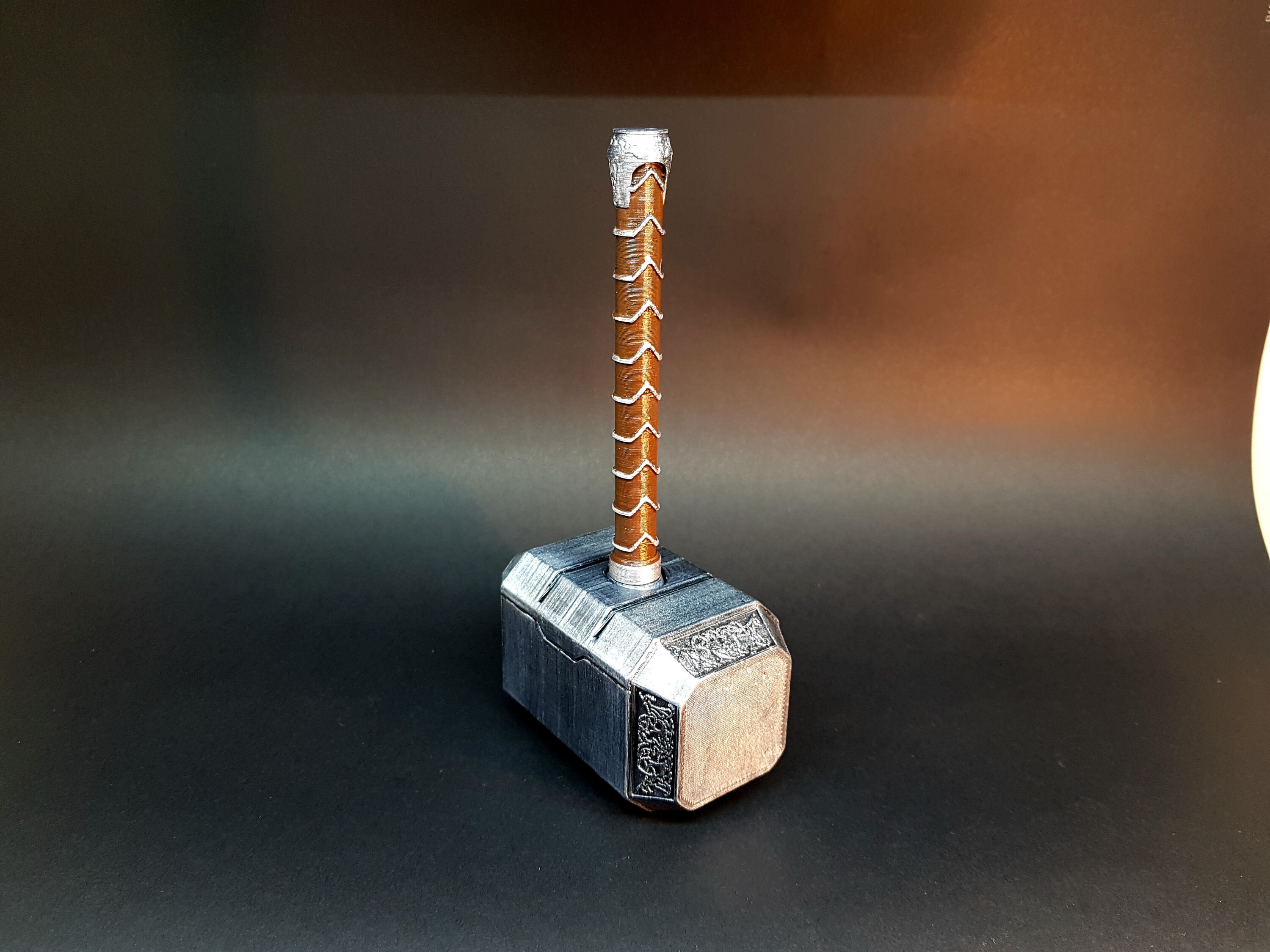 Thor Hammer Thor Hammer Sculpture 3D Printed Handmade Painted Thor ...