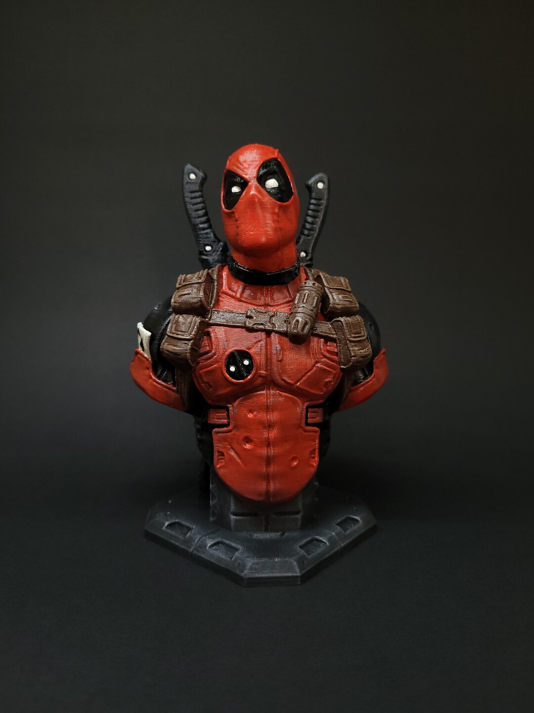 Deadpool Bust glossy Varnish Deadpool Sculpture Deadpool Bust 3D ...