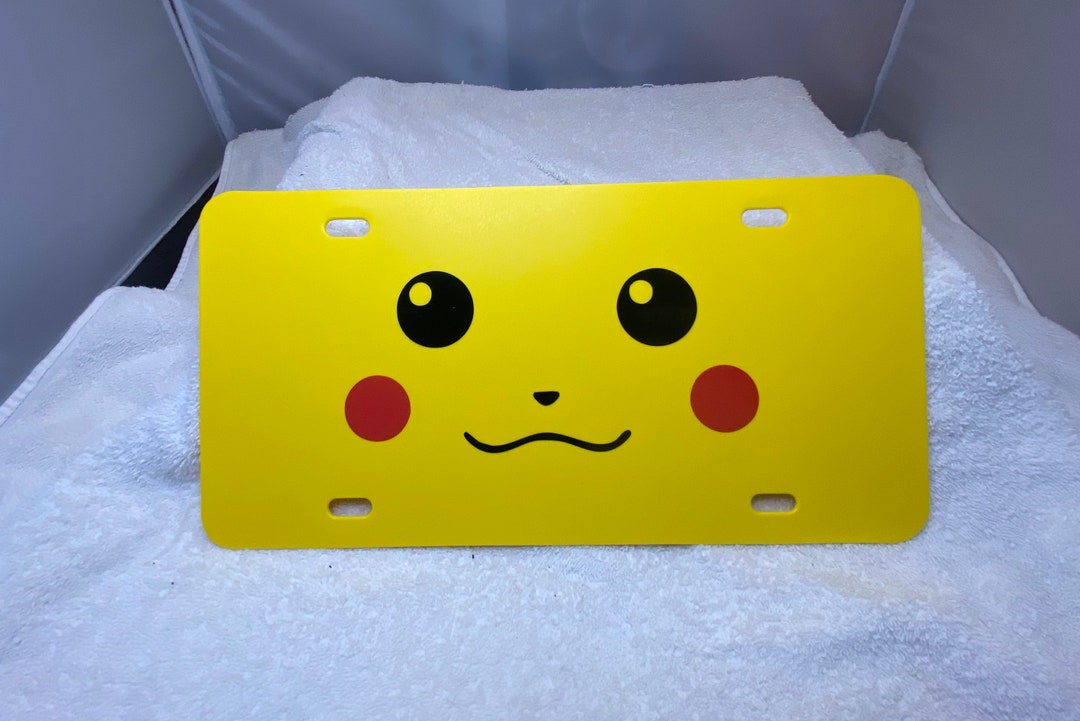 Pikachu License Plate - Etsy