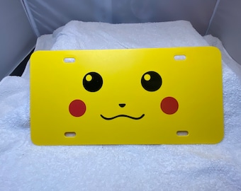 Pikachu License Plate - Etsy