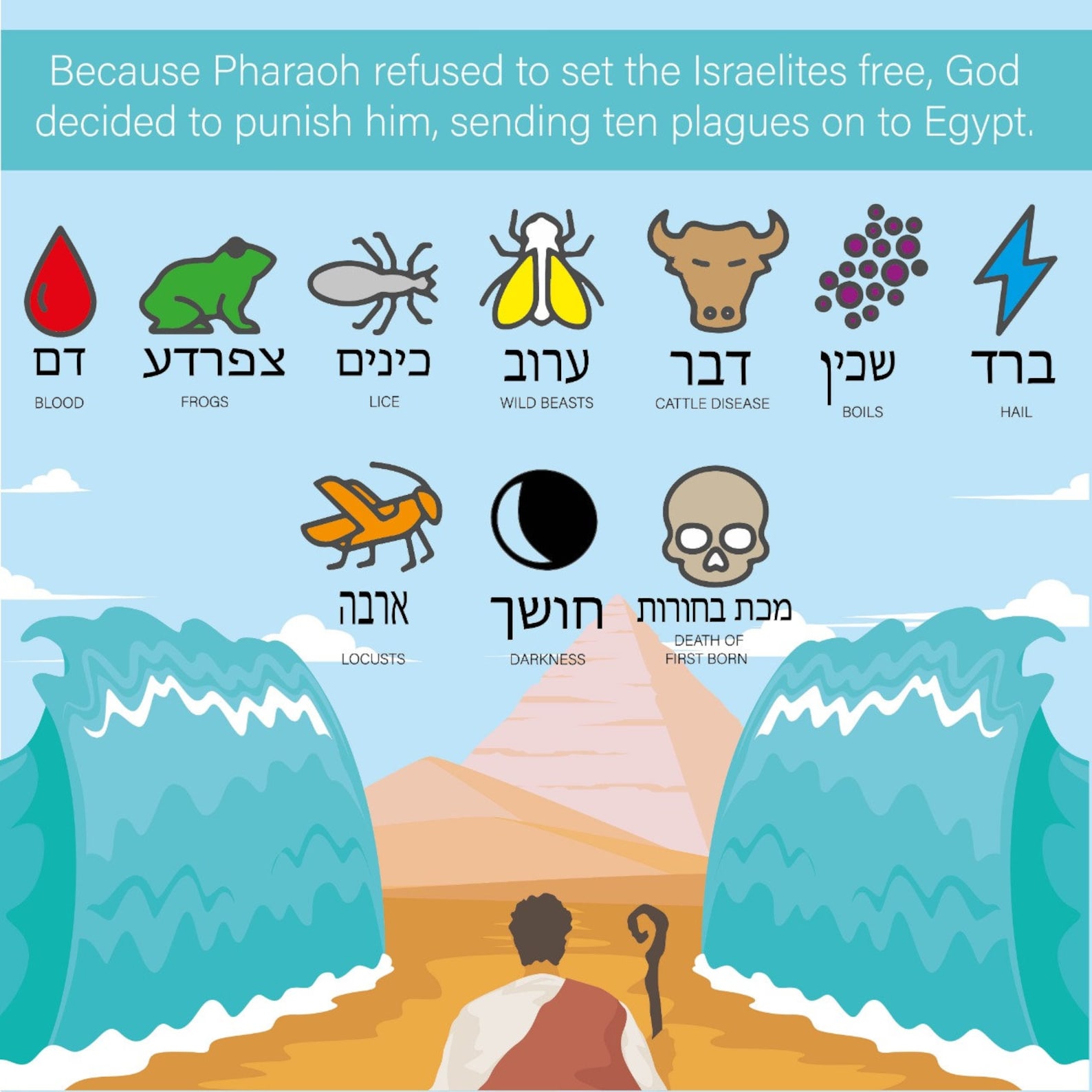 049. PASSOVER EDUCATIONAL 10 PLAGUES in a Box | Etsy