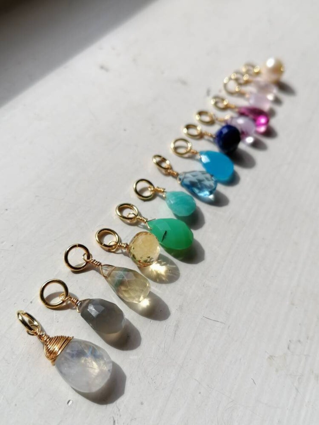 Necklace Pendant Made of Gemstones, Interchangeable Pendant for ...