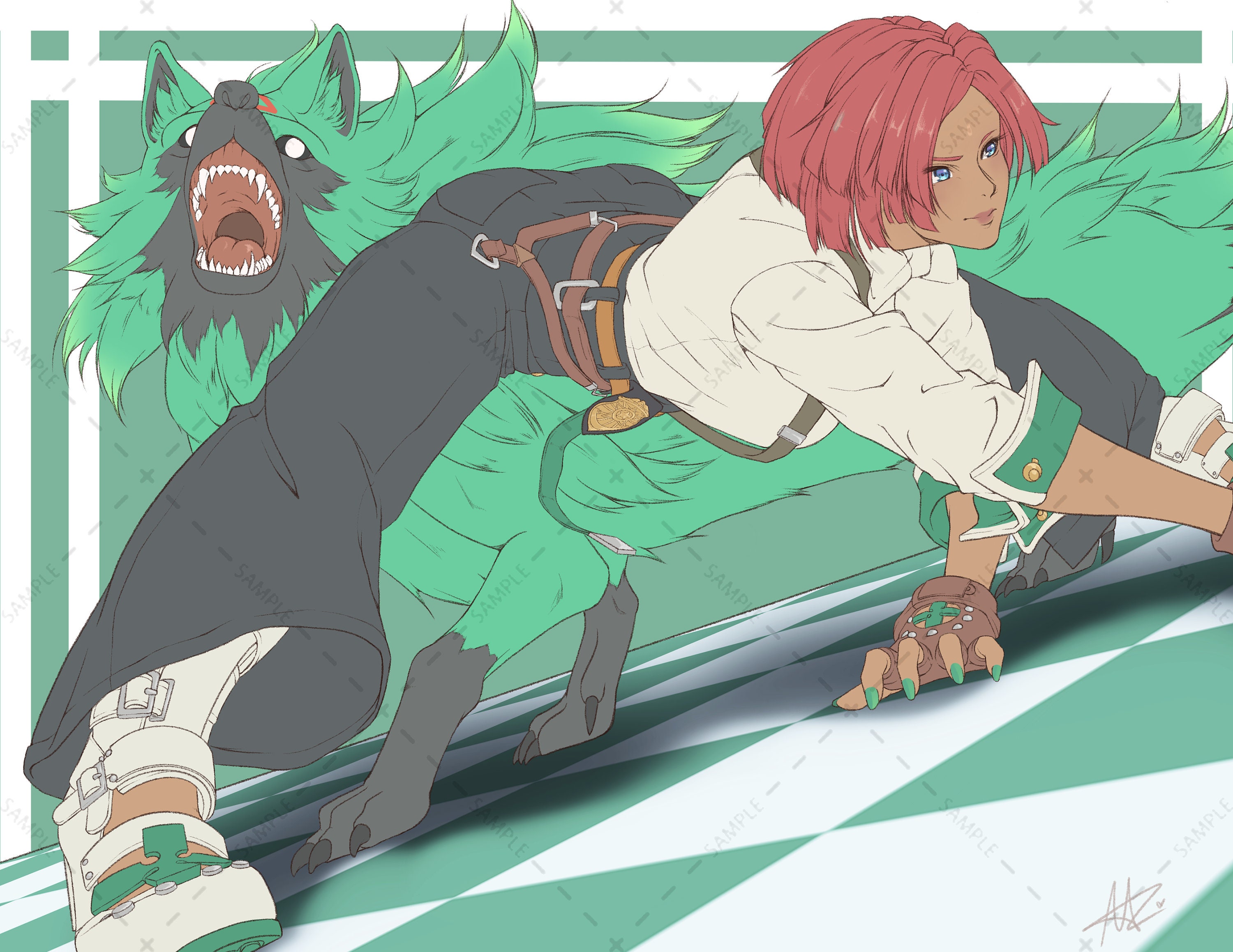 Giovanna And Rei Print Guilty Gear Strive Etsy
