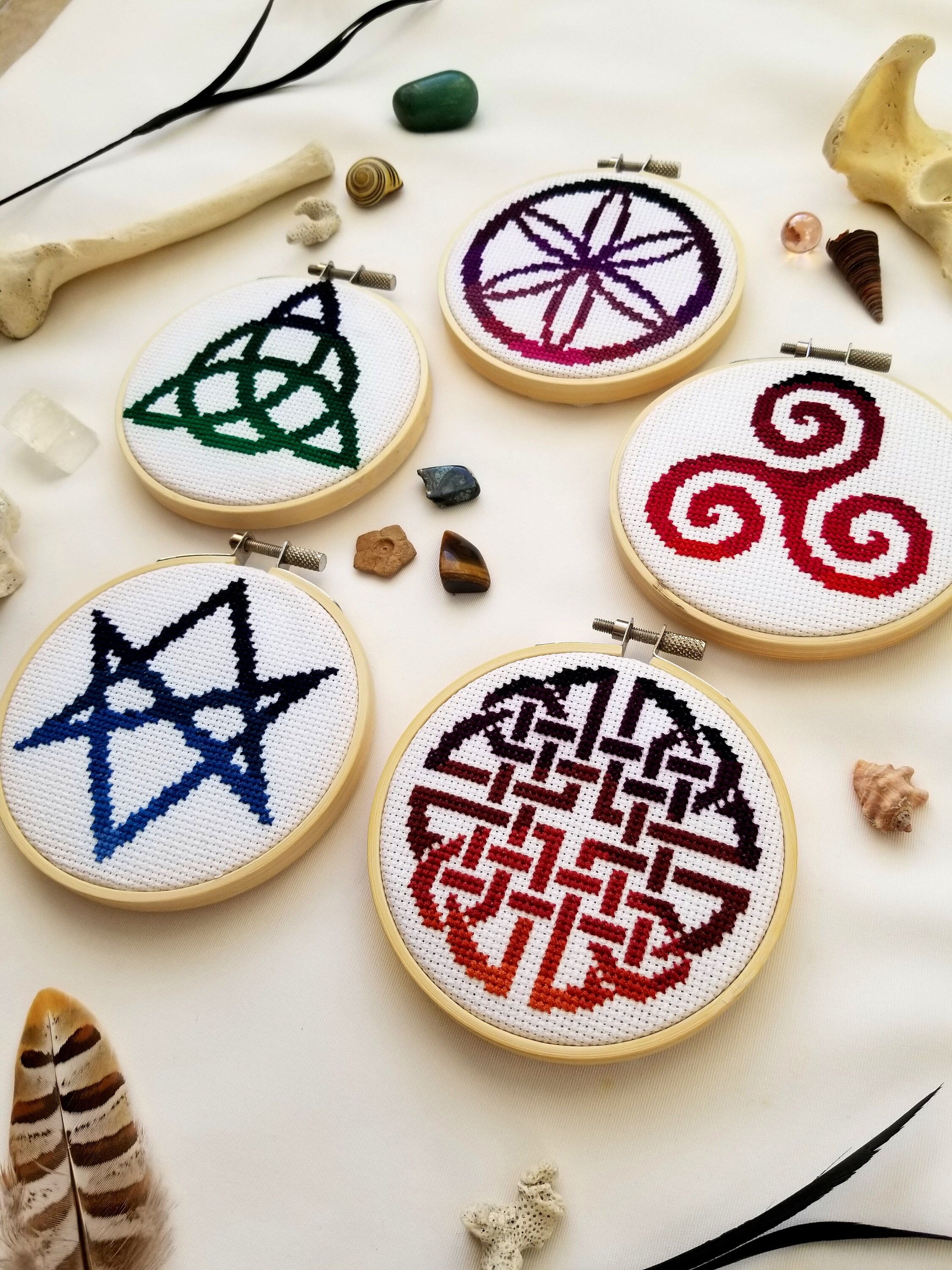 The Symbols of Balance 5 Pattern Bundle PDF Pattern Cross - Etsy