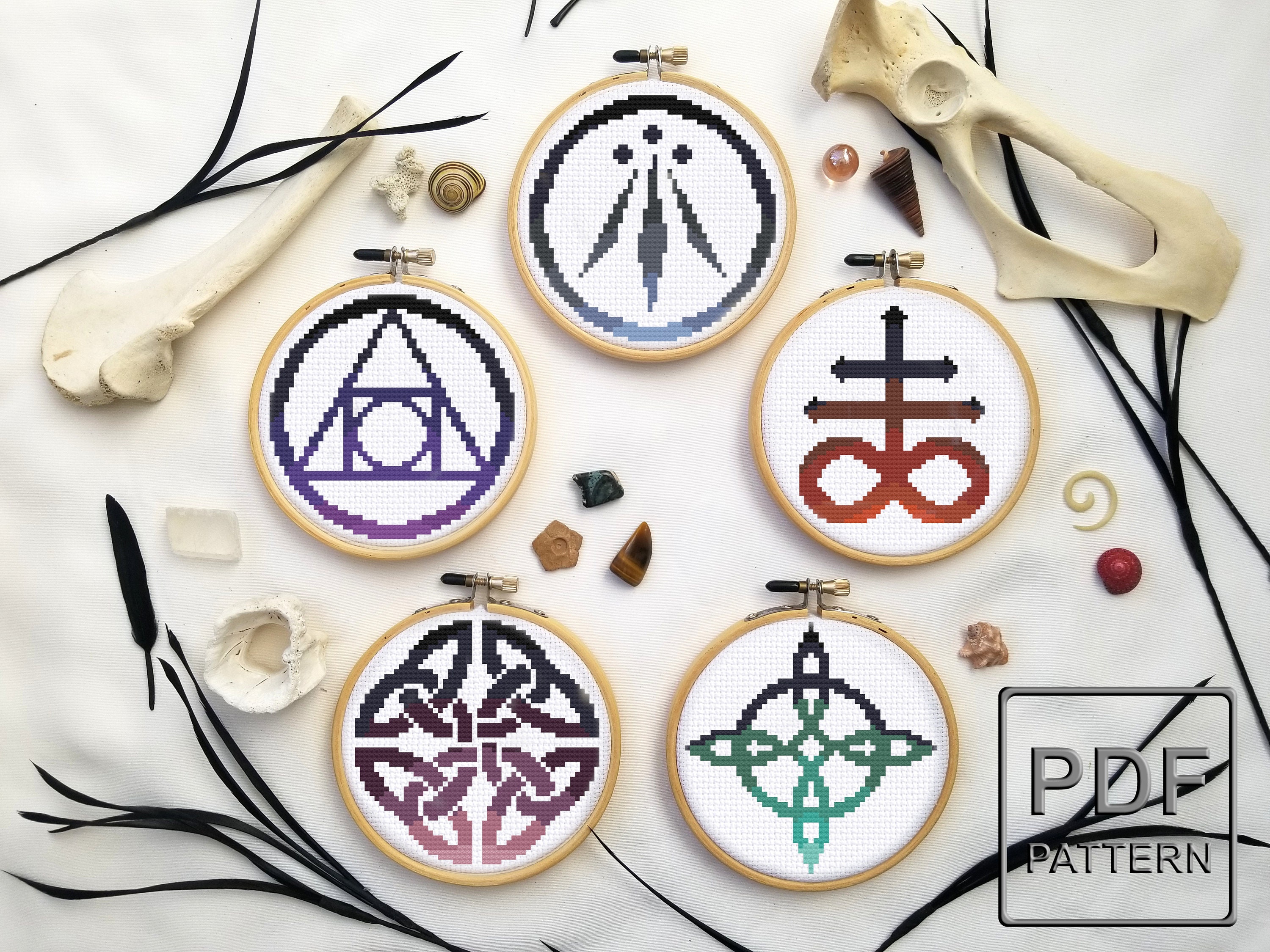 The Philosopher's Stone Symbols of Harmony PDF Pattern - Etsy