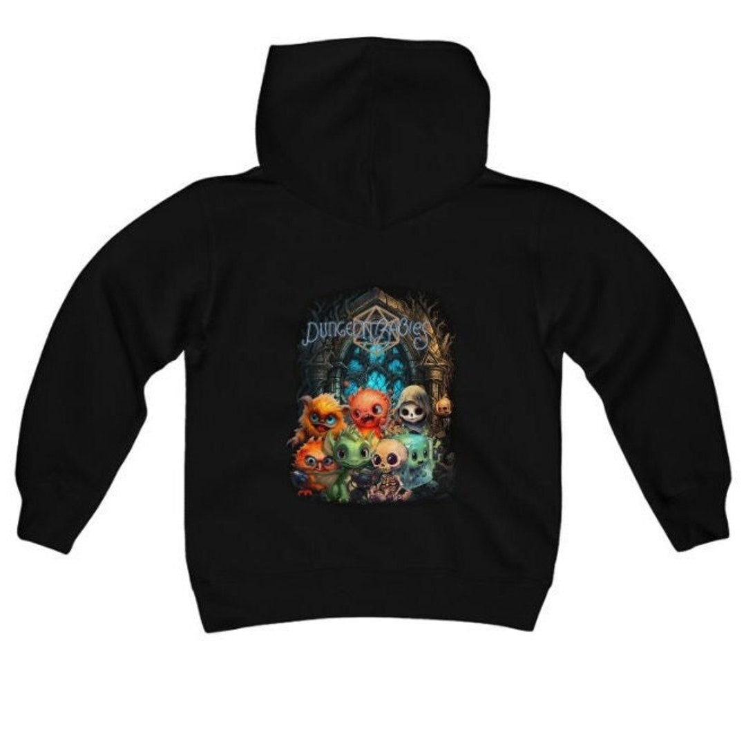 Dungeon Babies - Cute D&D Baby Monsters Youth Hoodie, Dnd Kids Hoodie ...