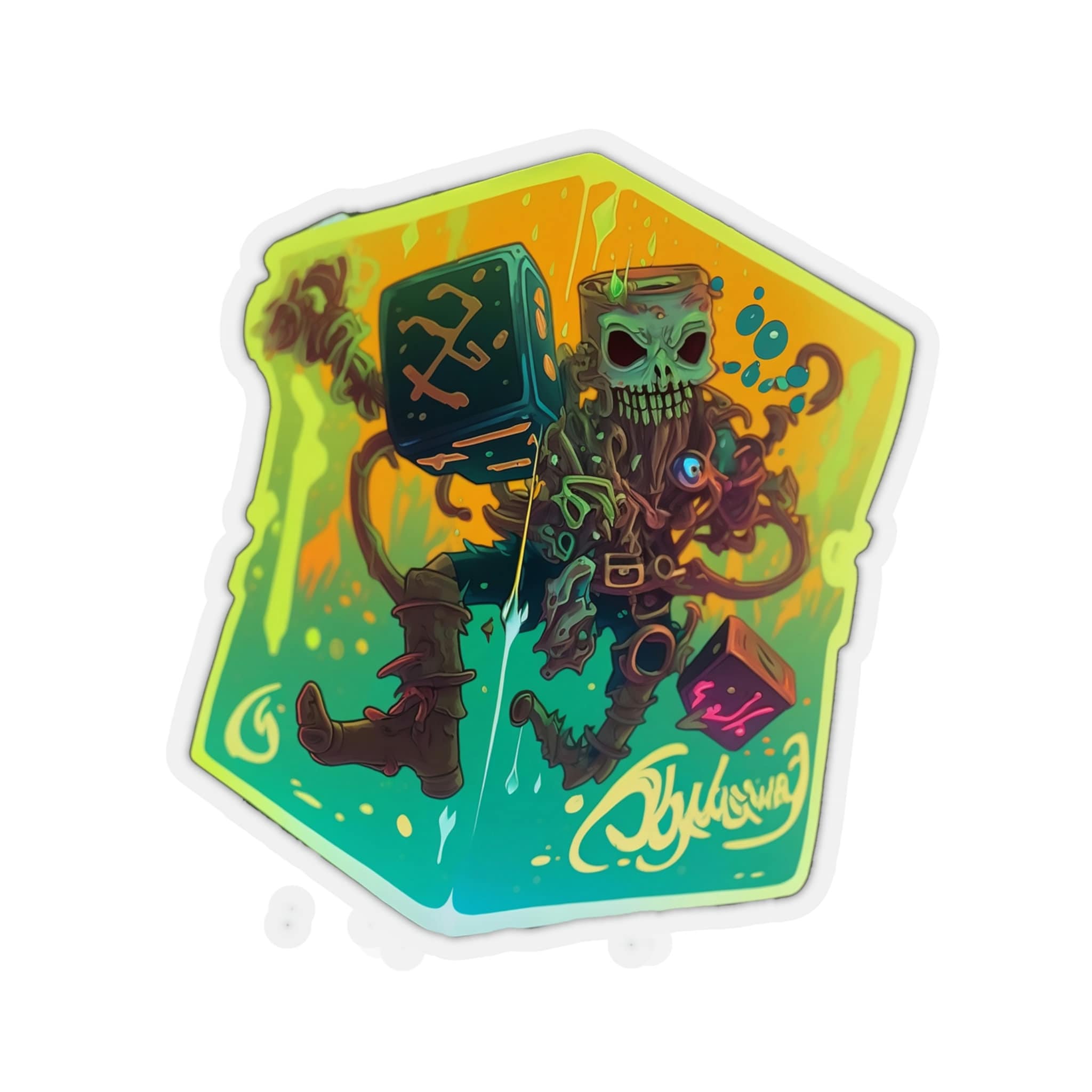 Graffiti Gelatinous Cube Sticker Dungeons and Dragons D&D TTRPG Monster ...