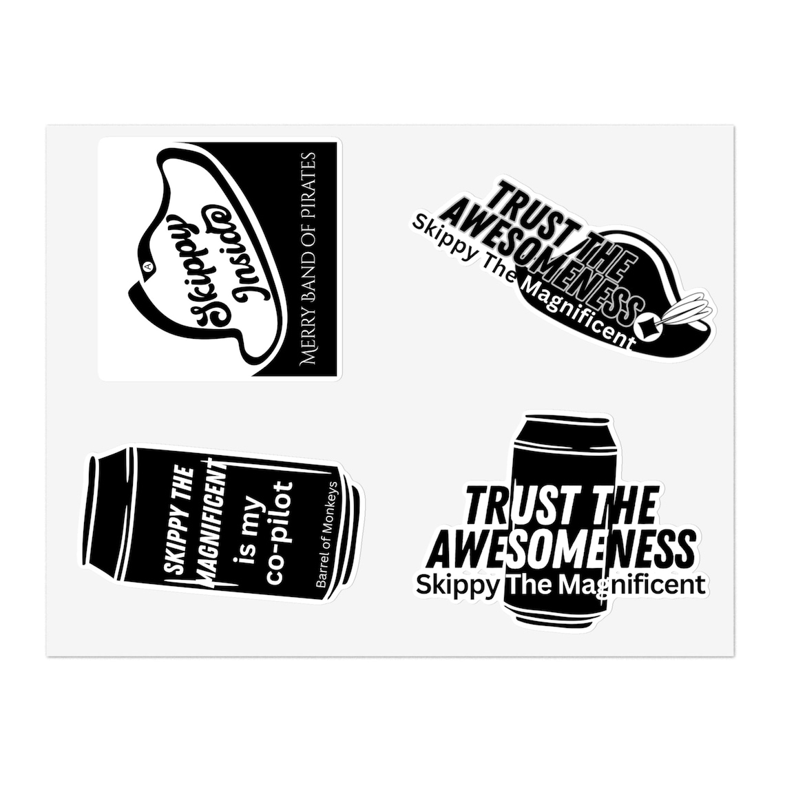 Skippy the Magnificent Sticker Sheet, Exforce Stickers, Expeditionary ...