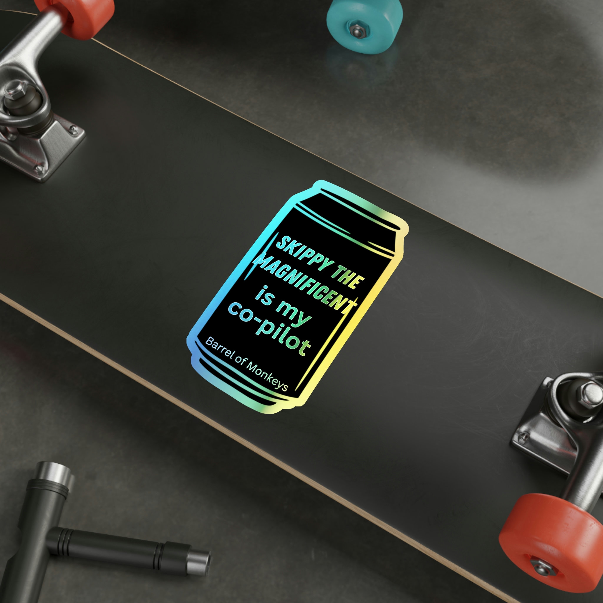 Holographic Skippy the Magnificent is My Co-pilot Sticker ...