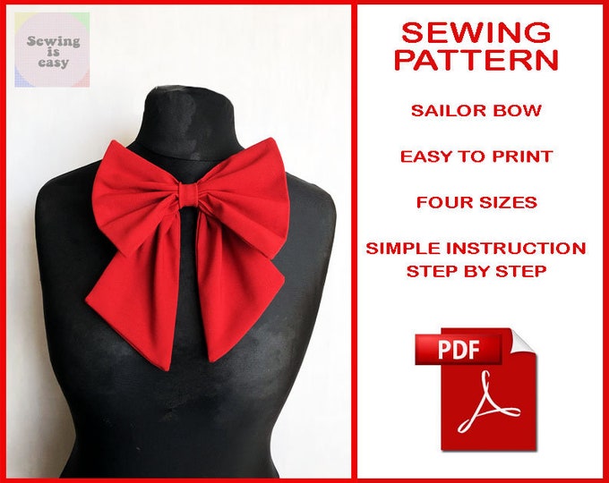 CUTE BOW for Cosplay Pdf Pattern Bundle*updated* - Etsy Canada