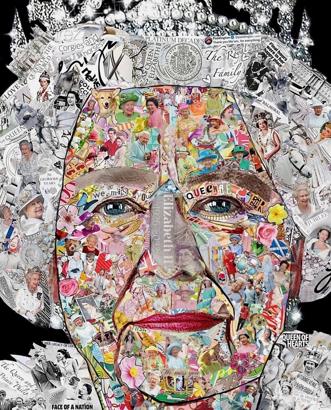 Personalised Digital Collage Art - Etsy