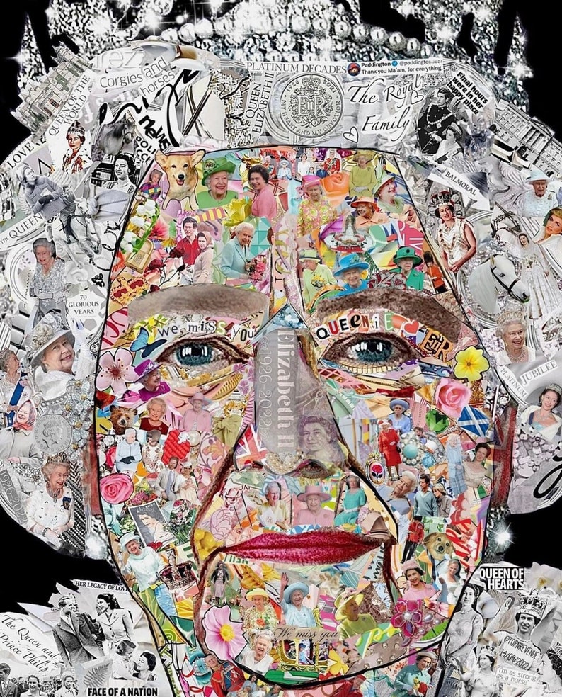 Personalised Digital Collage Art - Etsy