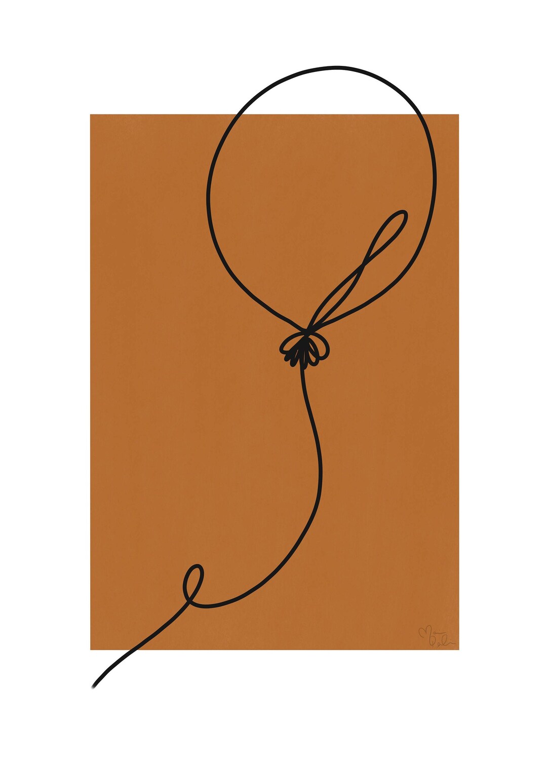 Line Art Balloon - Etsy