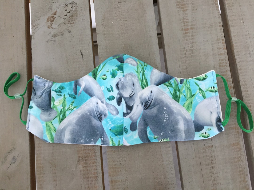 Manatee Premium Fabric Cotton Face Mask With 2 Layers 2 Non Woven ...