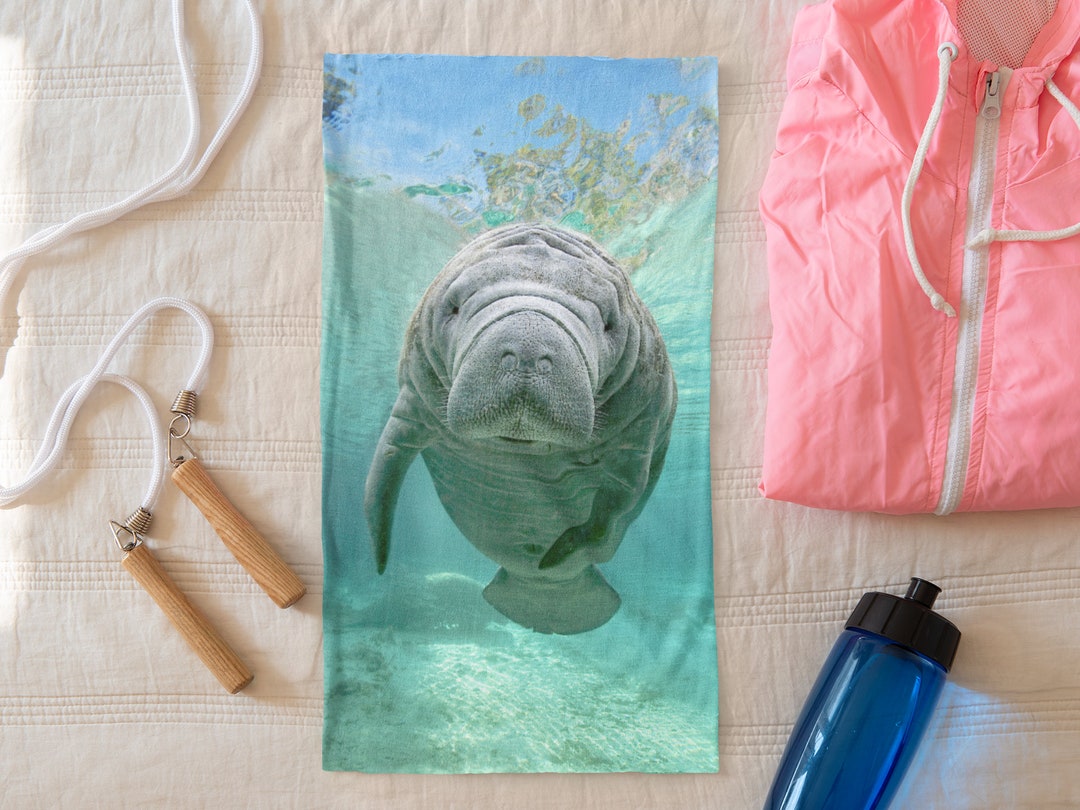 Baby Manatee Photo Tube Scarf: Lightweight Sun Protection Headgear ...