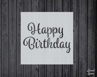 Birthday stencil | Etsy