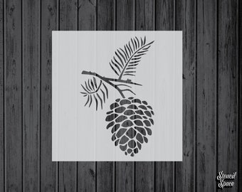 Pine Cone Stencil | Etsy