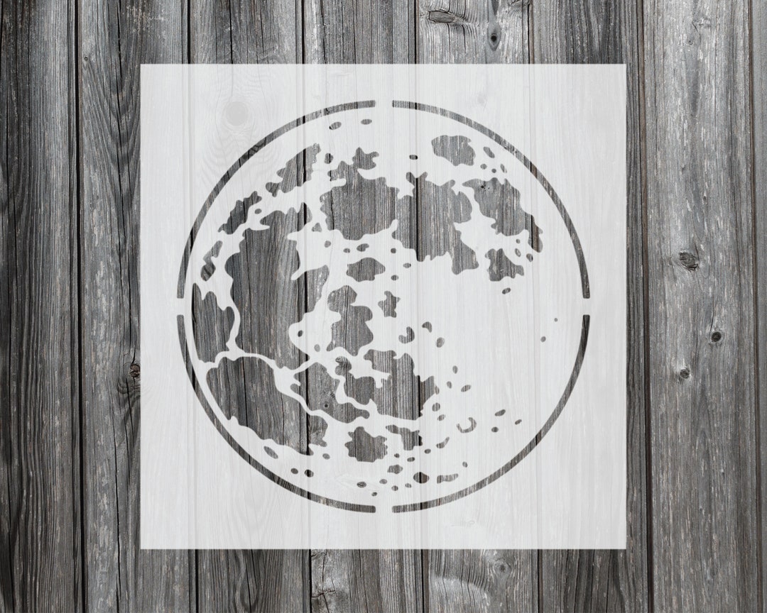 Moon Stencil, Reusable Stencil for Painting, 642 - Etsy