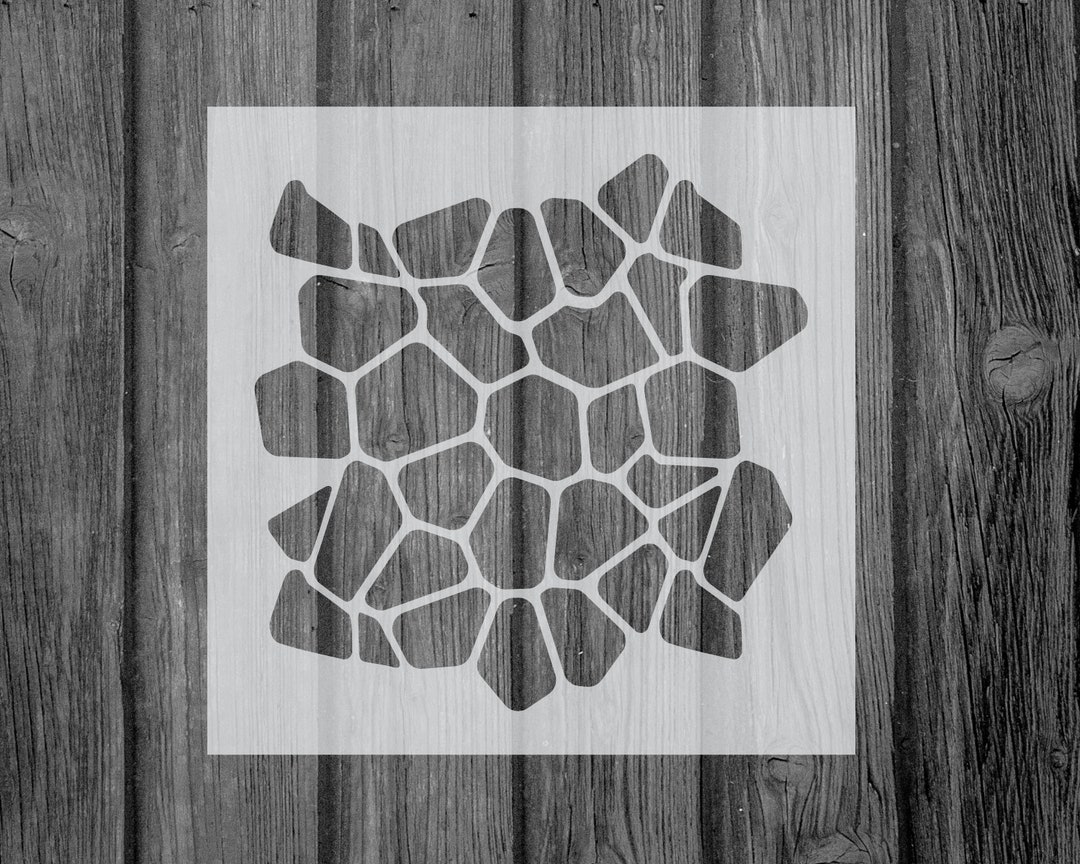 Rocks Pattern Stencil, Reusable Stencil for Painting, 737 - Etsy