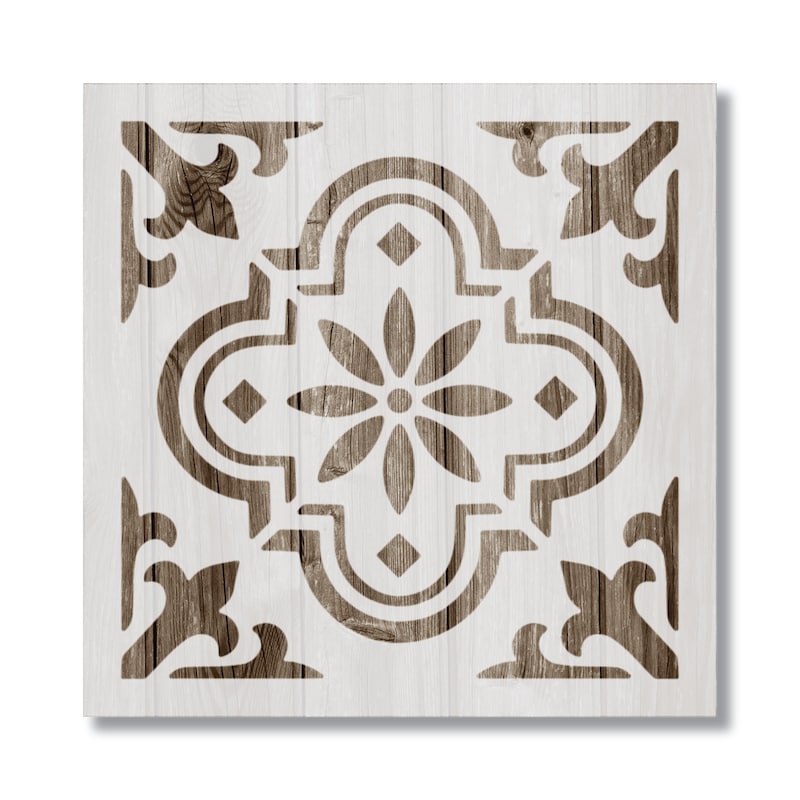 Spanish Tile Stencil - Etsy