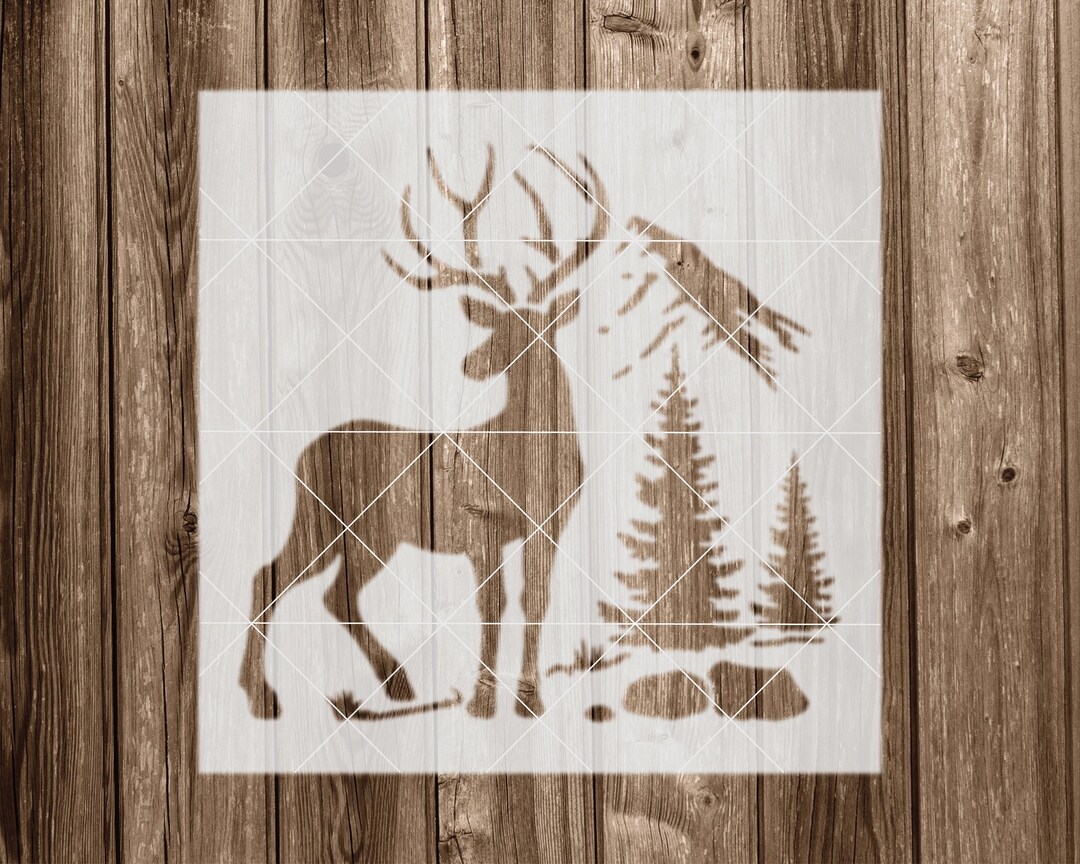 Deer Stencil, Reusable Stencil for Painting, 2123 - Etsy