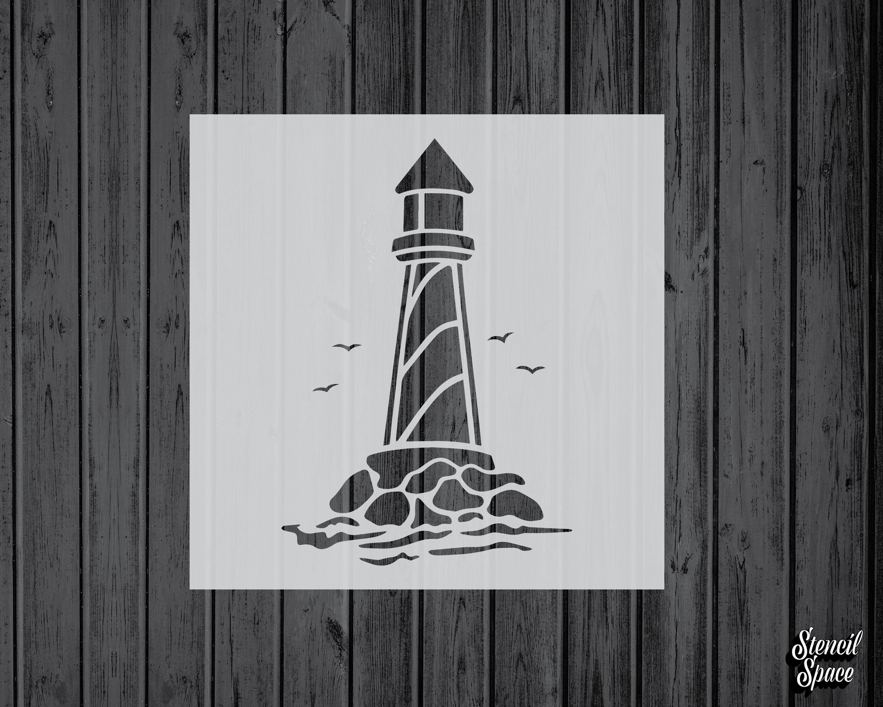 Lighthouse Stencil