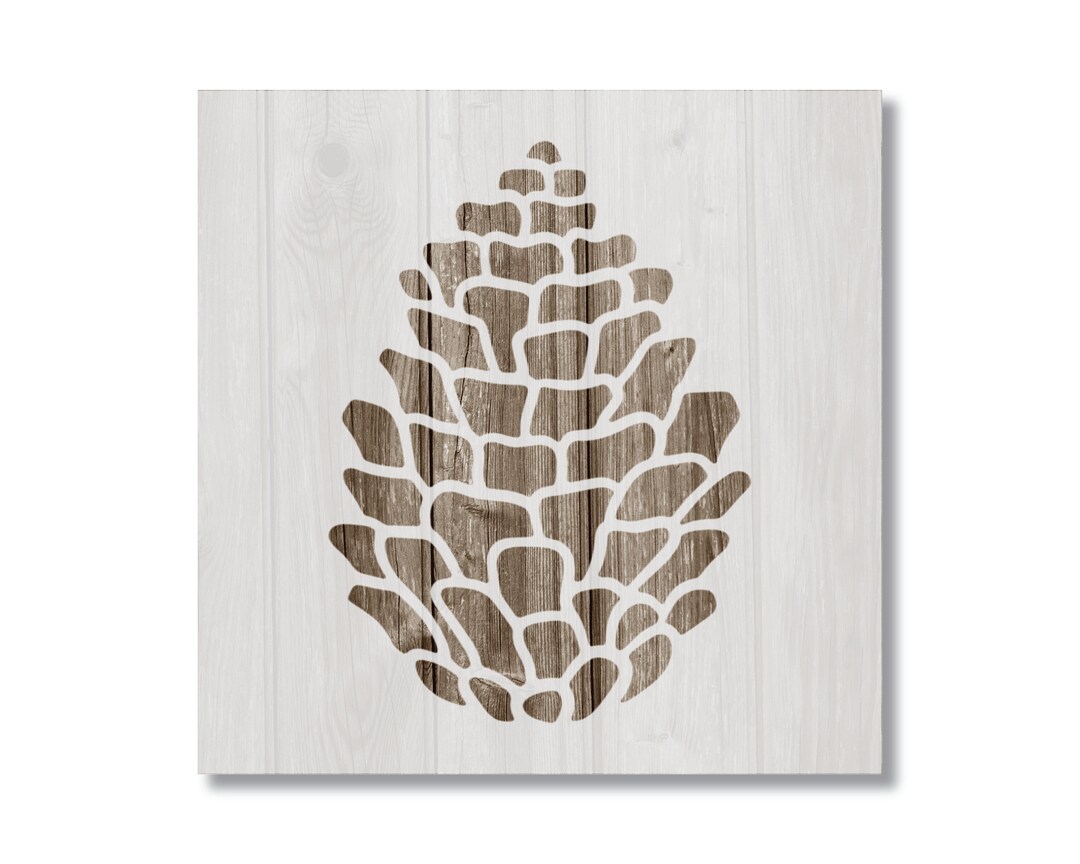 Pine Cone Stencil, Reusable Stencil for Painting, 999 - Etsy