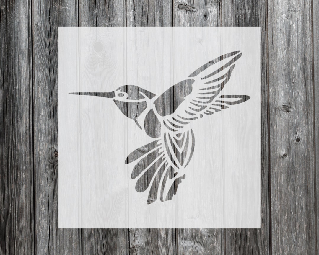 Hummingbird Stencil, Reusable Stencil for Painting, 322 - Etsy