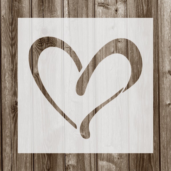 Heart Stencil - Etsy