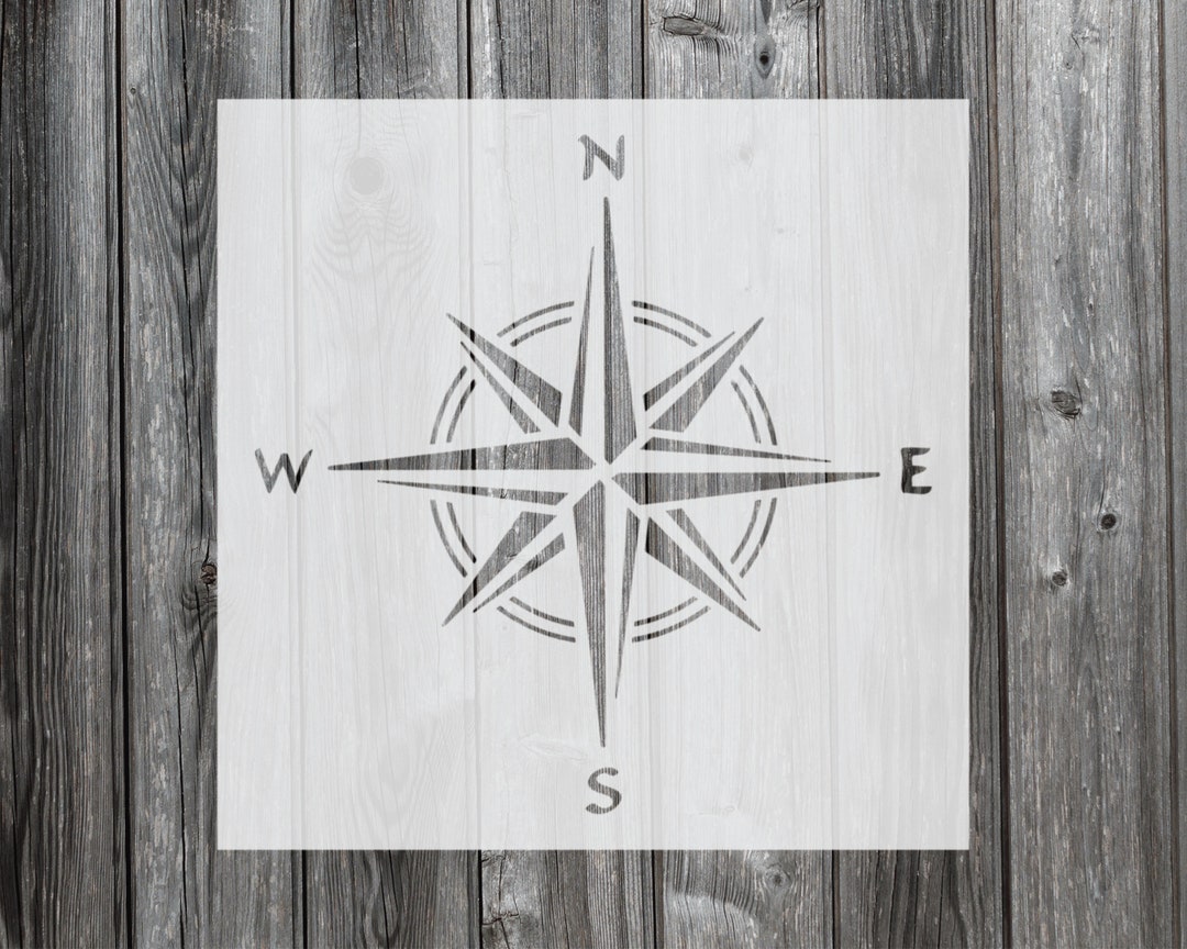 Compass Stencil, Reusable Stencil for Painting, 149 - Etsy