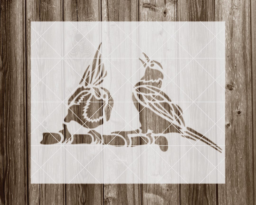 Birds on Tree Branch Stencil, Reusable Stencil for Painting, 2141 - Etsy