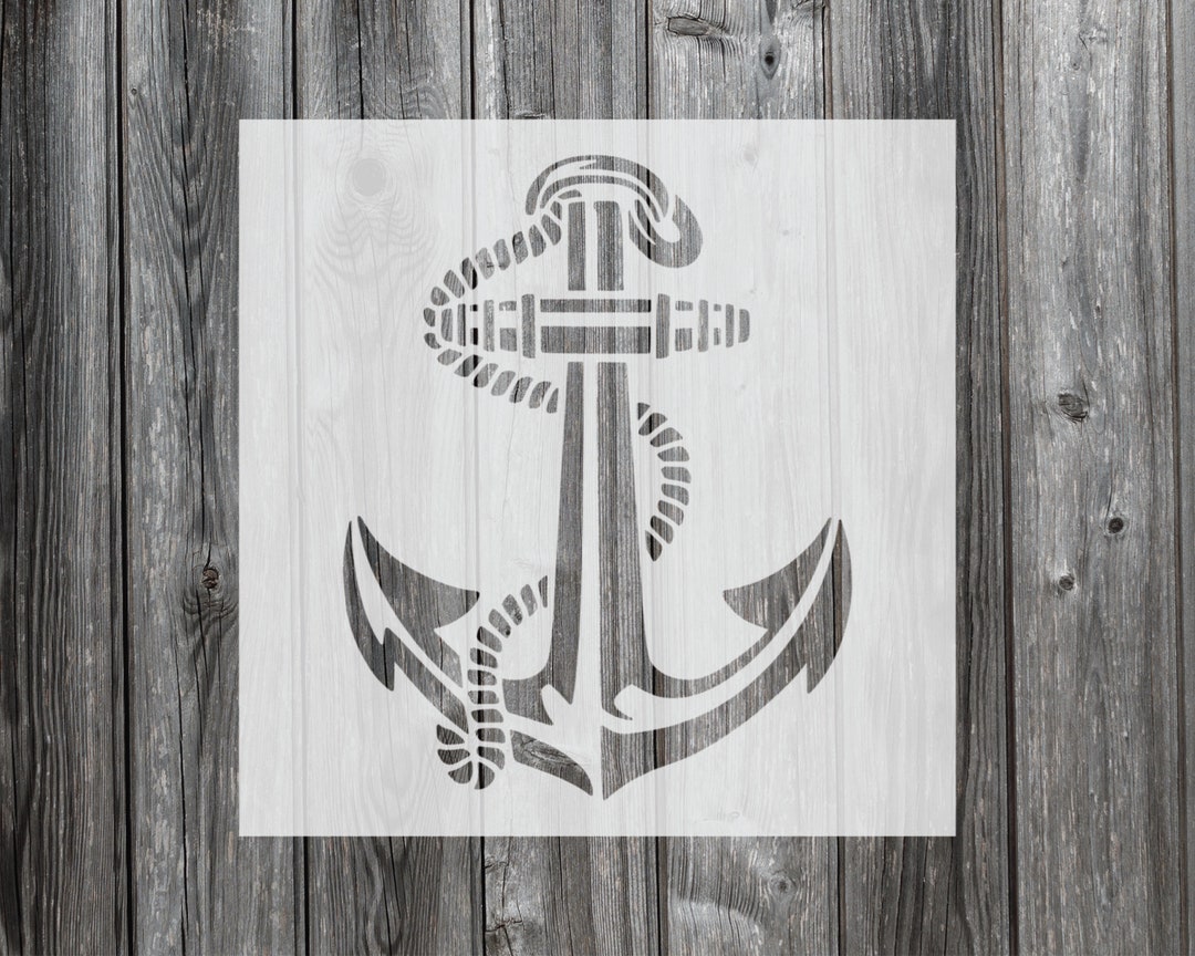 Anchor Stencil, Reusable Stencil for Painting, 402 - Etsy