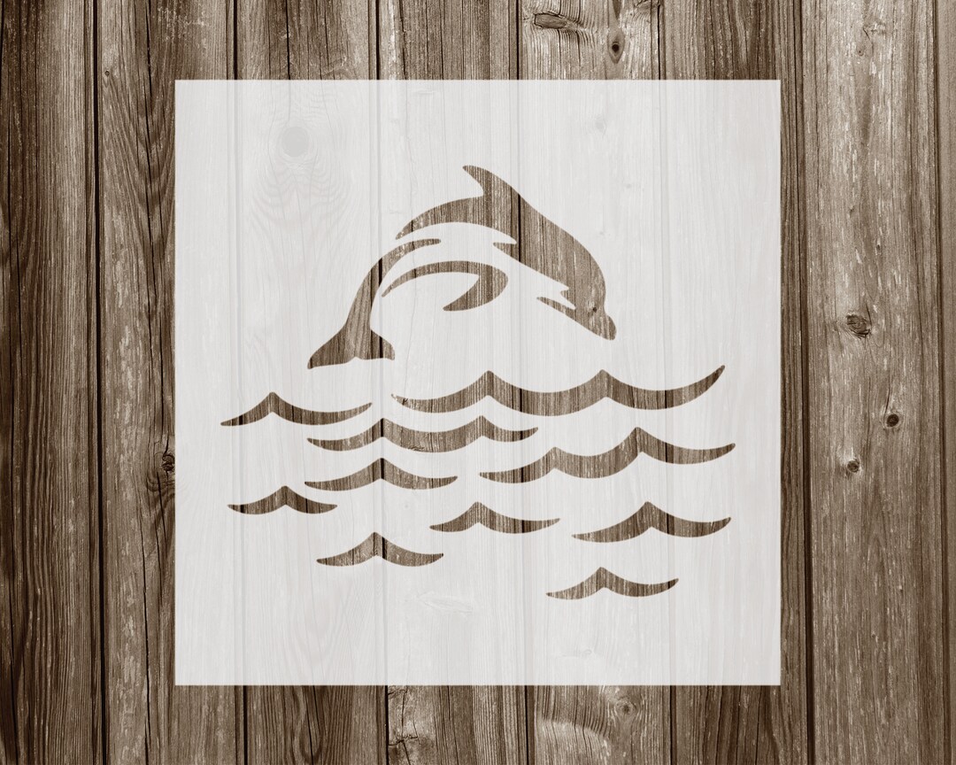 Dolphin Stencil, Reusable Stencil for Painting, 1001 - Etsy
