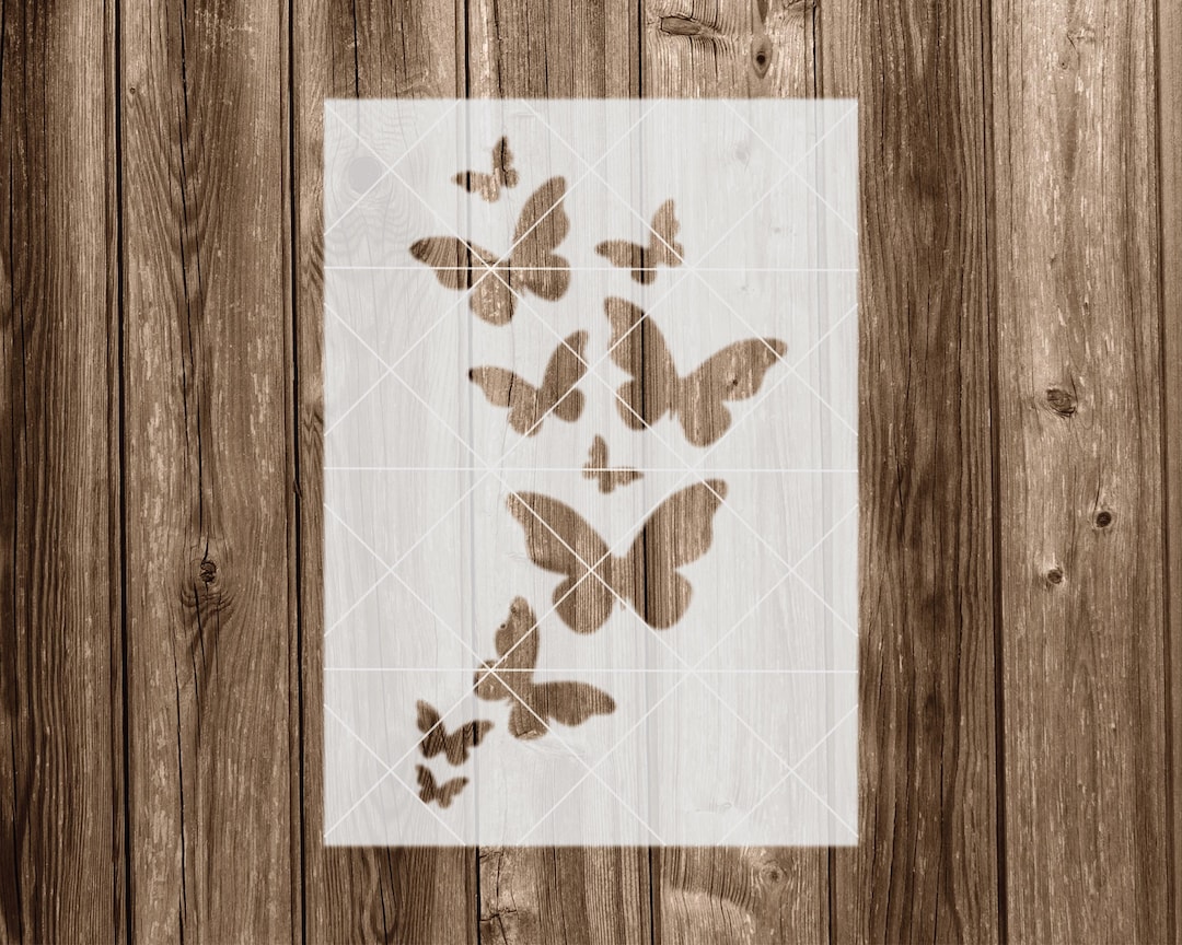 Butterflies Stencil, Reusable Stencil for Painting, 2208 - Etsy