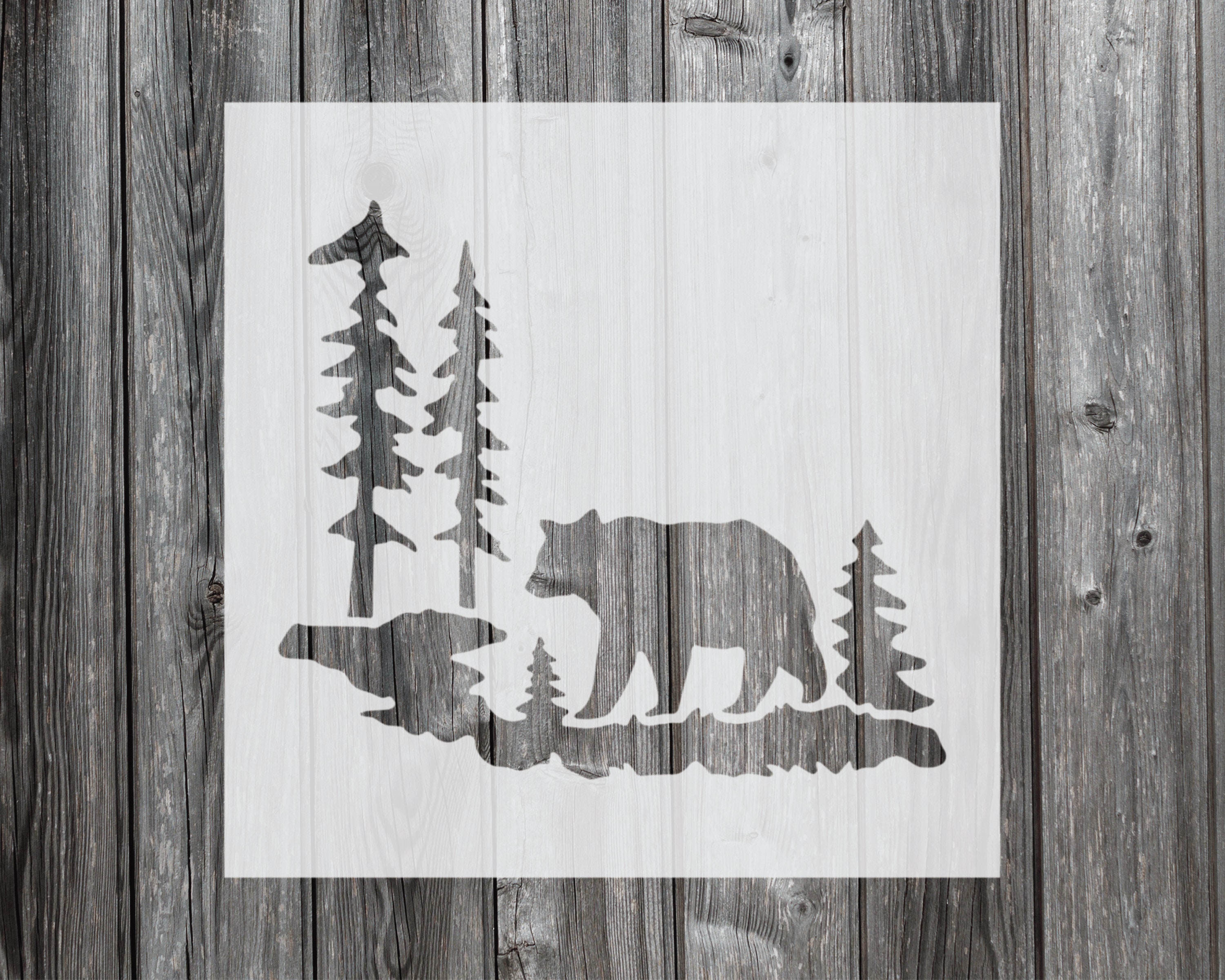 Bear Stencil, Reusable Stencil for Painting, 711 - Etsy