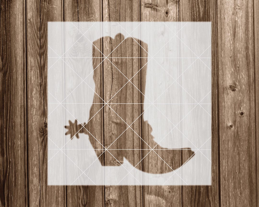 Cowboy Boot Stencil, Reusable Stencil for Painting, 2122 - Etsy