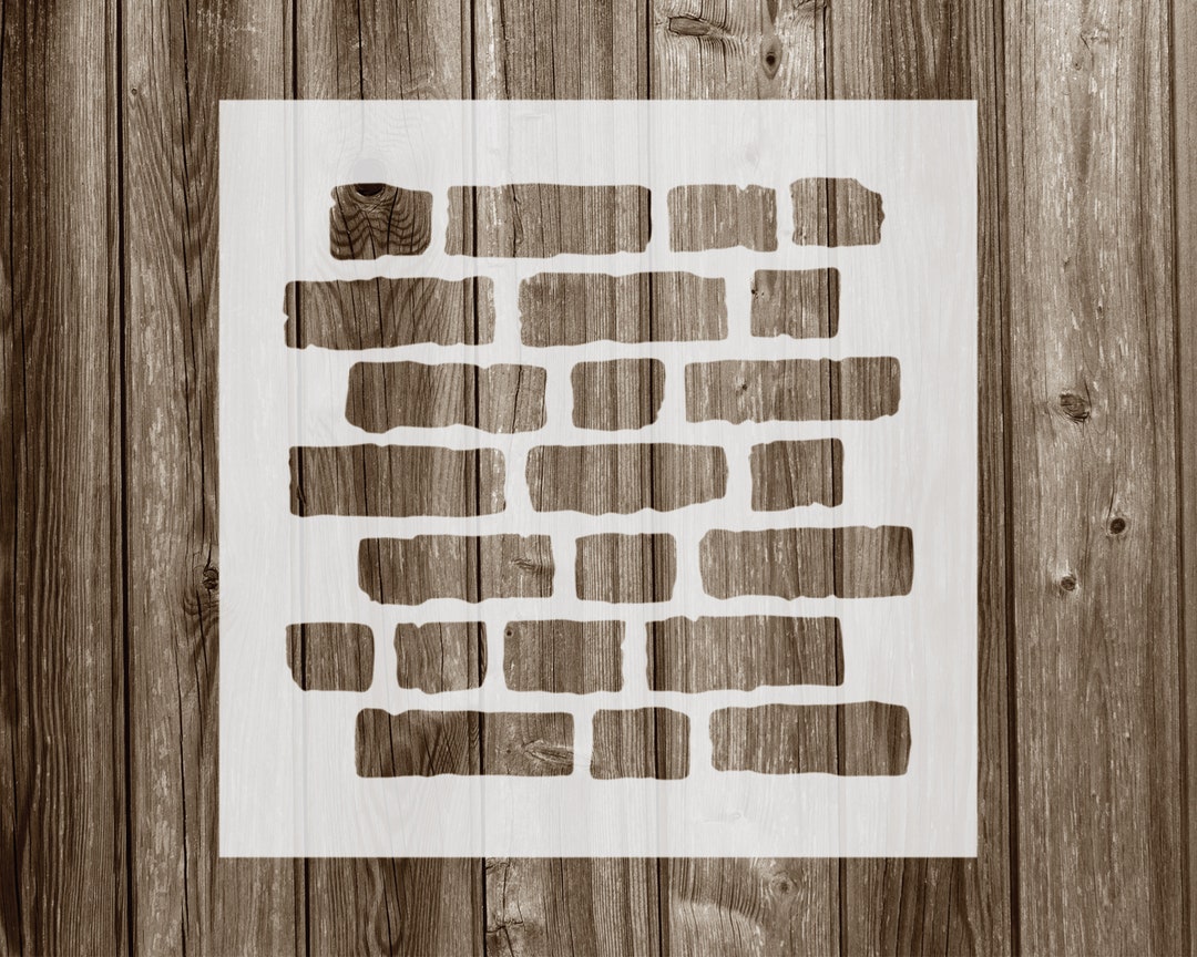 Brick Pattern Stencil, Reusable Stencil for Painting, 1026 - Etsy