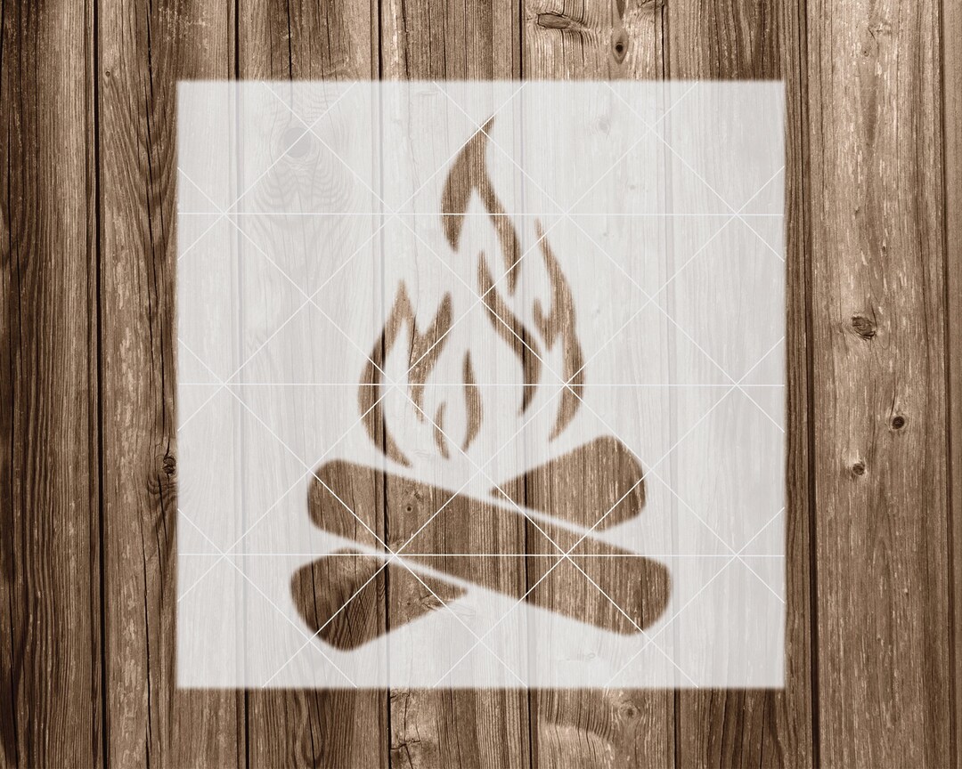 Campfire Stencil, Reusable Stencil for Painting, 2273 - Etsy